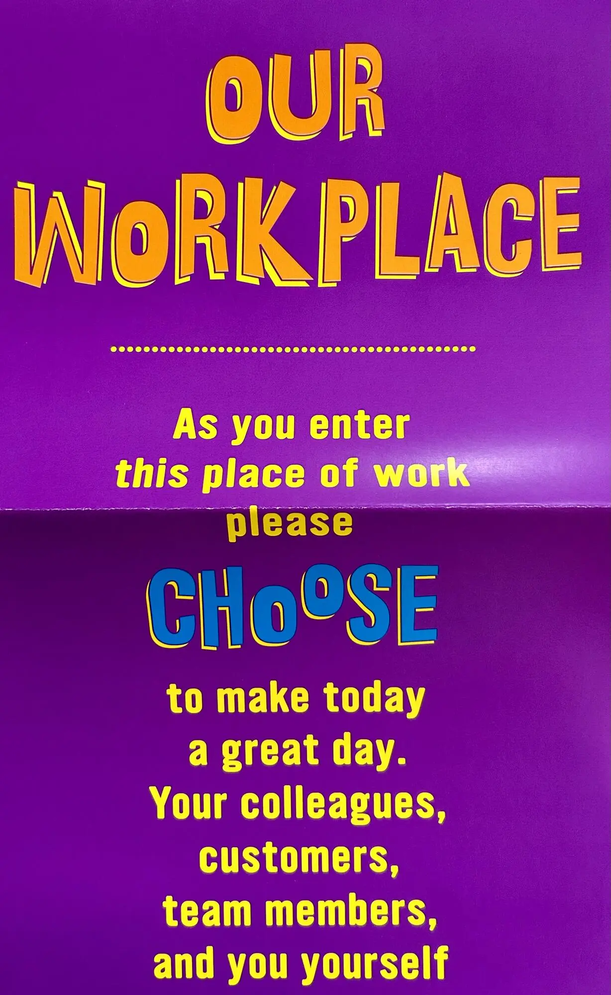 The FISH! Workplace Poster - proclaim your values